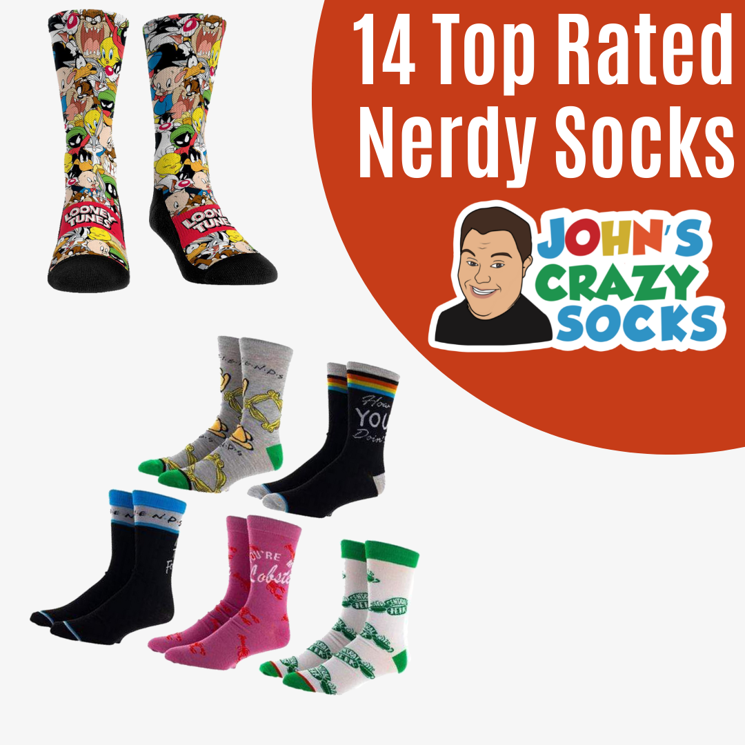 14 Top Rated Nerdy Socks | Colorful Licensed Socks - Johns Crazy Socks