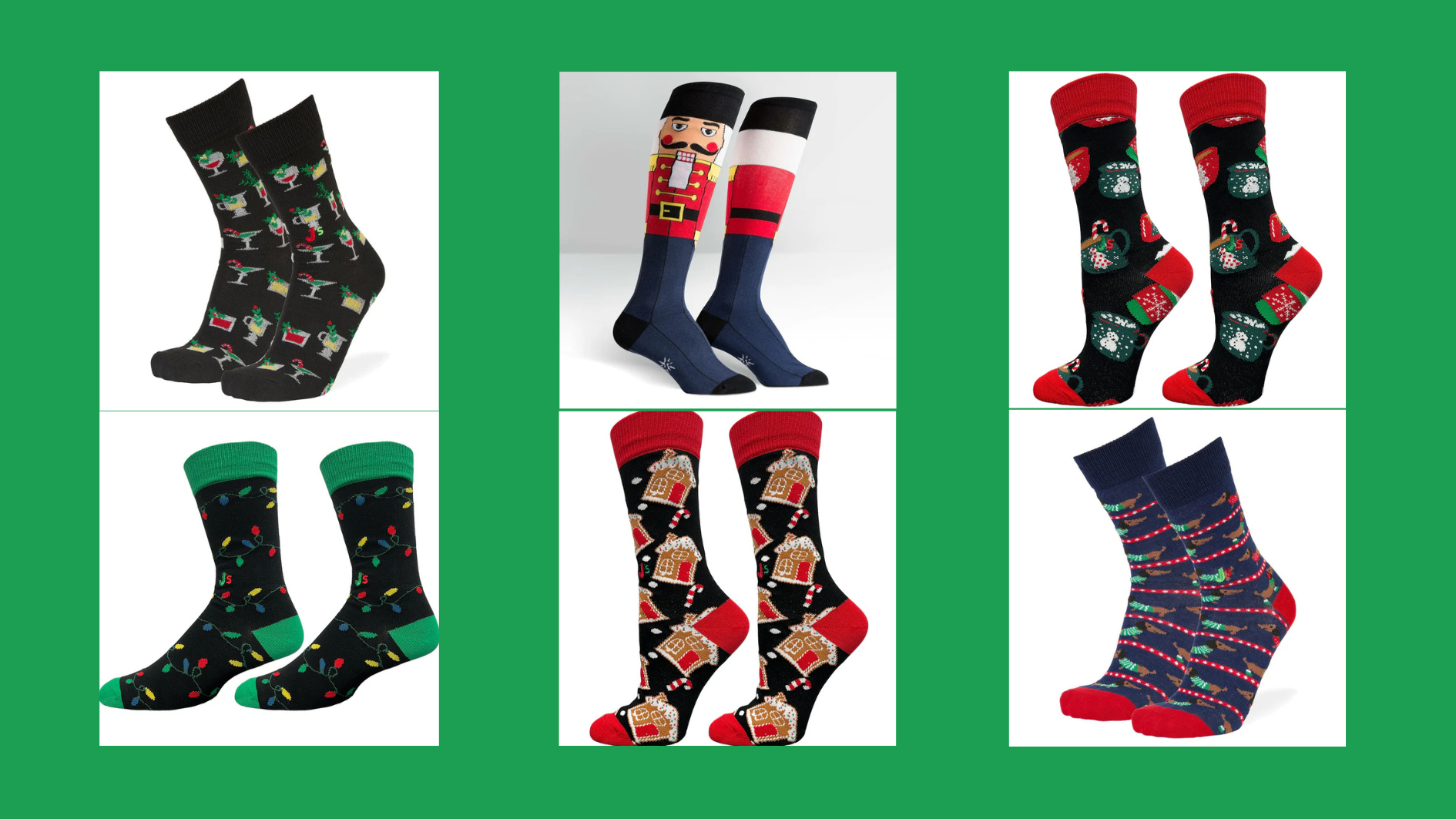 Six Festive Christmas Socks to Brighten Your Holidays - Johns Crazy Socks