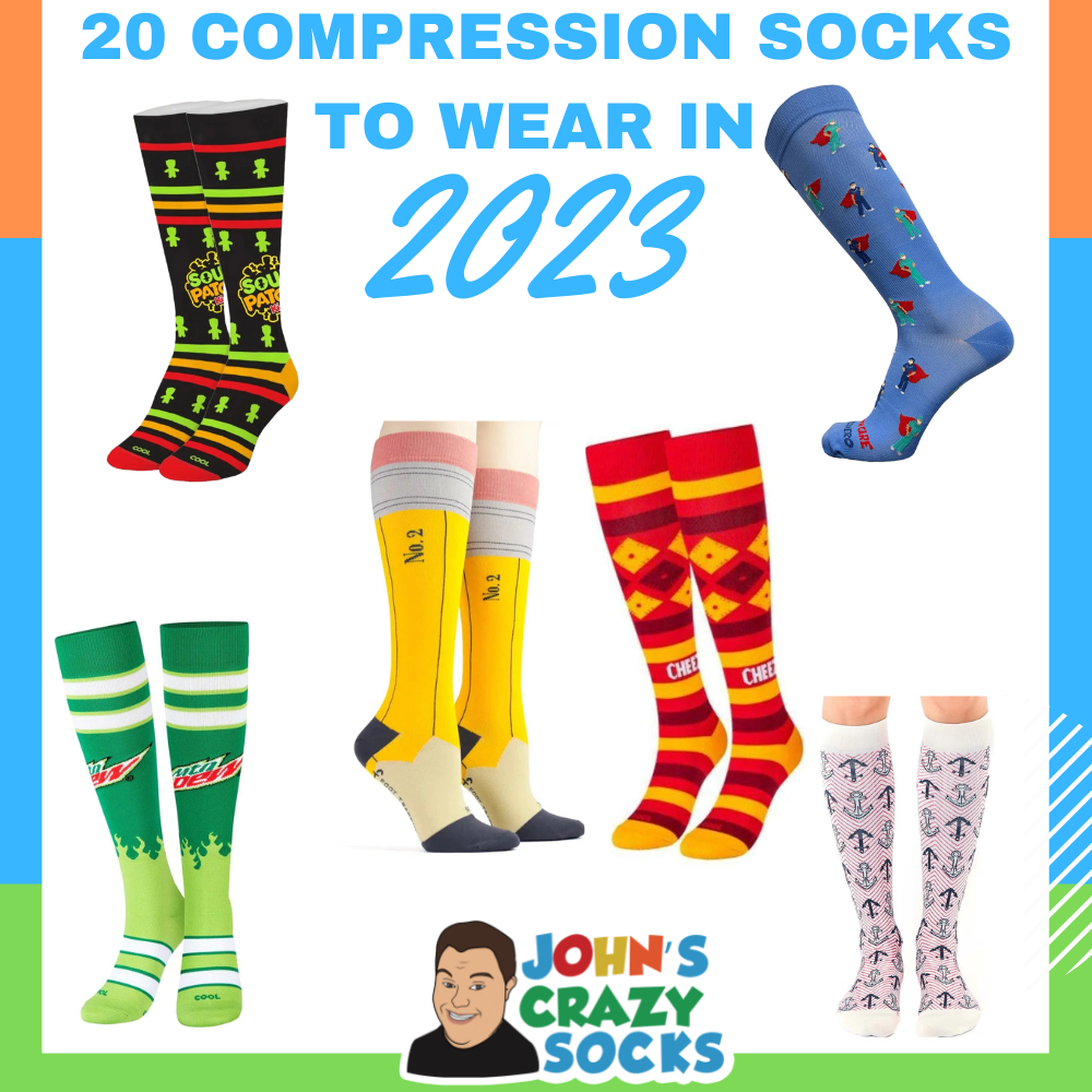 20 Compression Socks To Wear In 2023 | Colorful Crazy Compression Sock - John's Crazy Socks