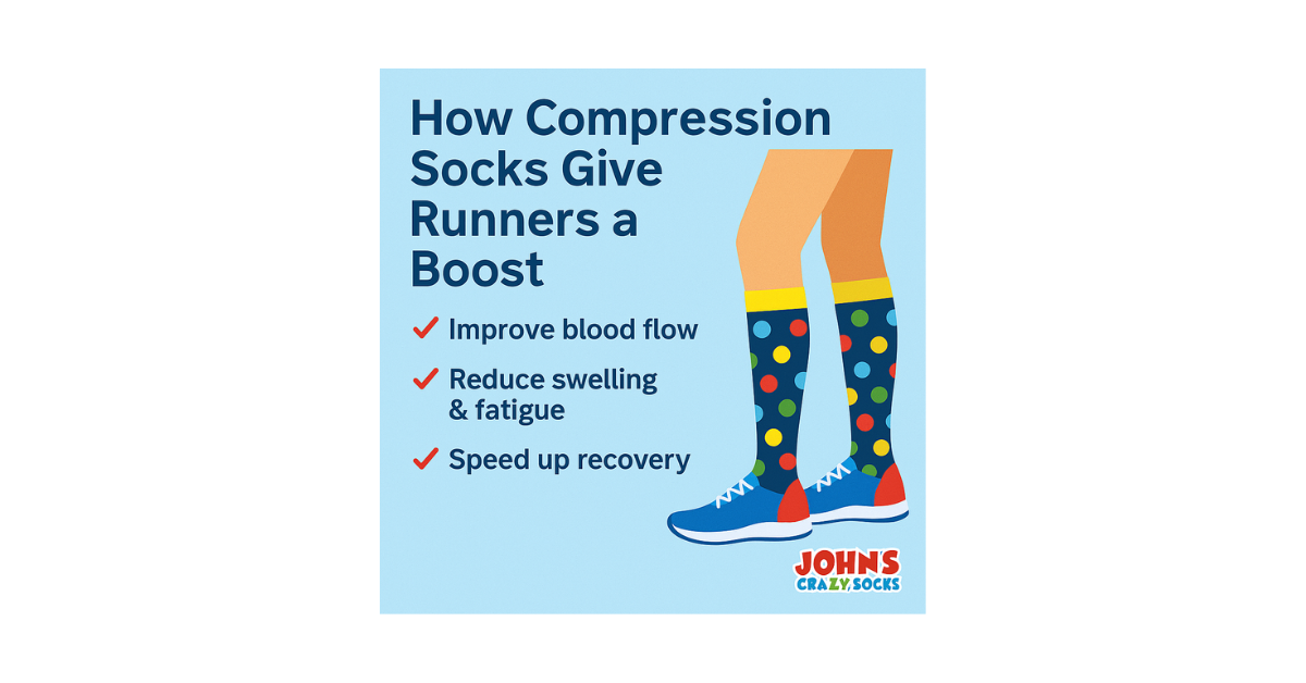 How Compression Socks Give Runners a Boost - Johns Crazy Socks