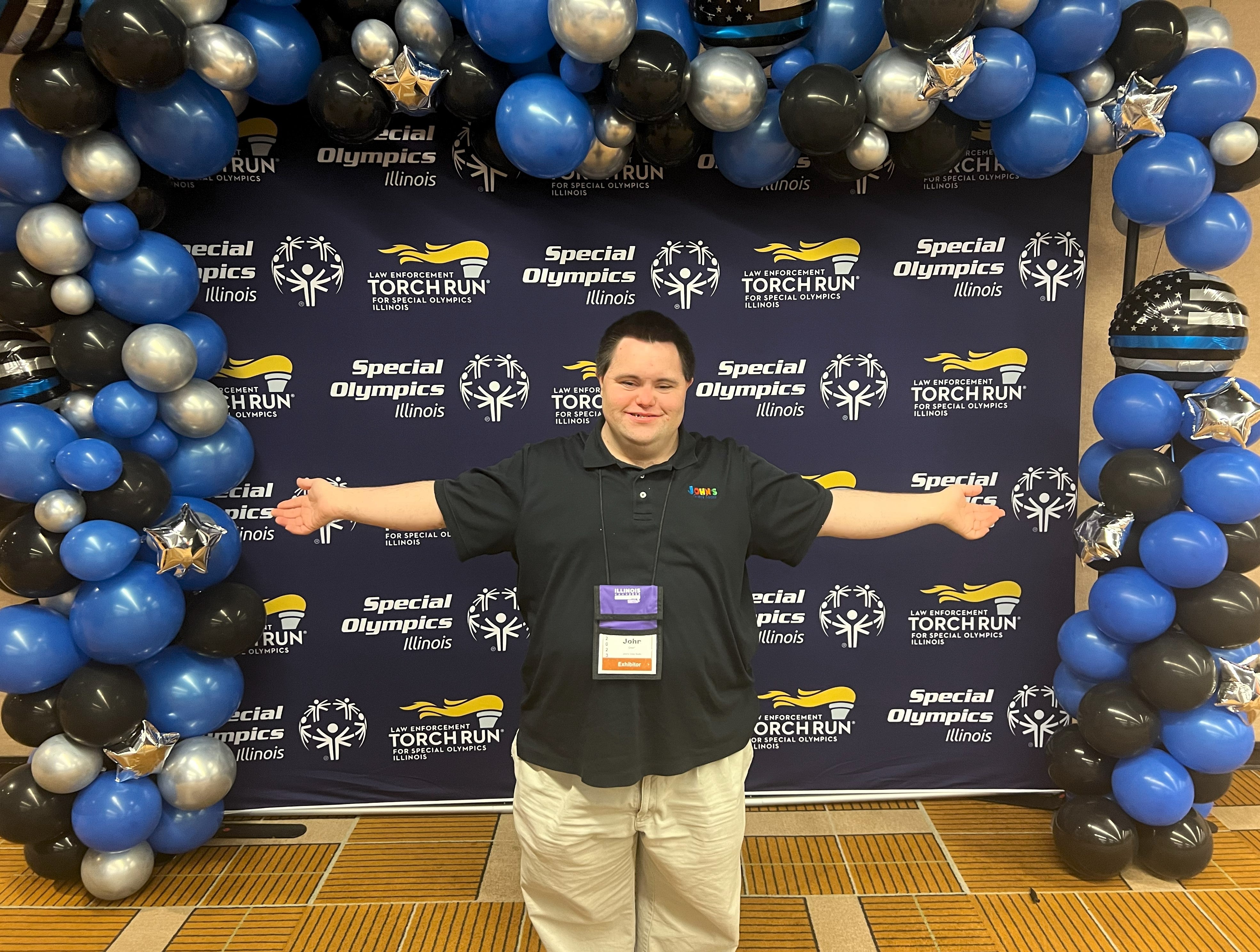 John Joins the Law Enforcement Torch Run Conference - John's Crazy Socks
