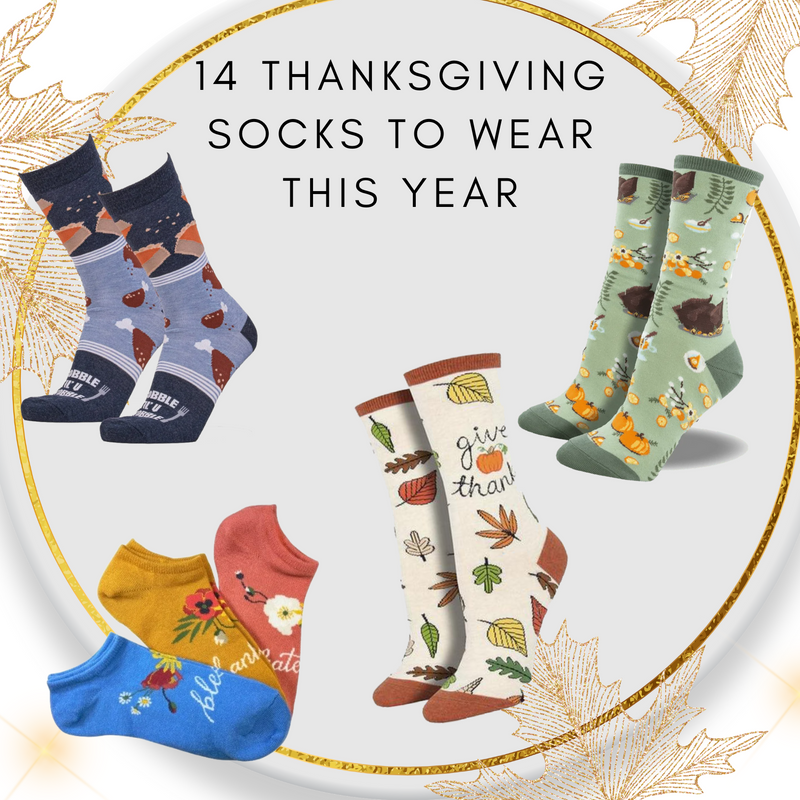 14 Thanksgiving Socks To Wear This Year - Johns Crazy Socks