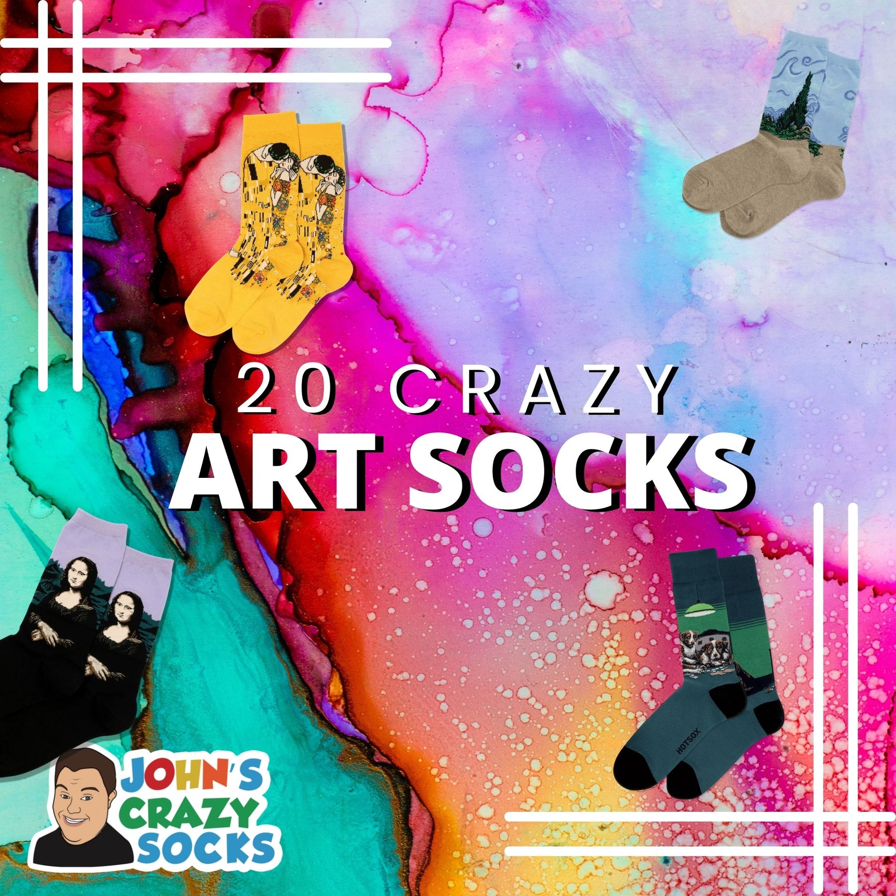 20 Crazy Art Socks To Gift Your Favorite Artist | 2022 Gifts - John's ...