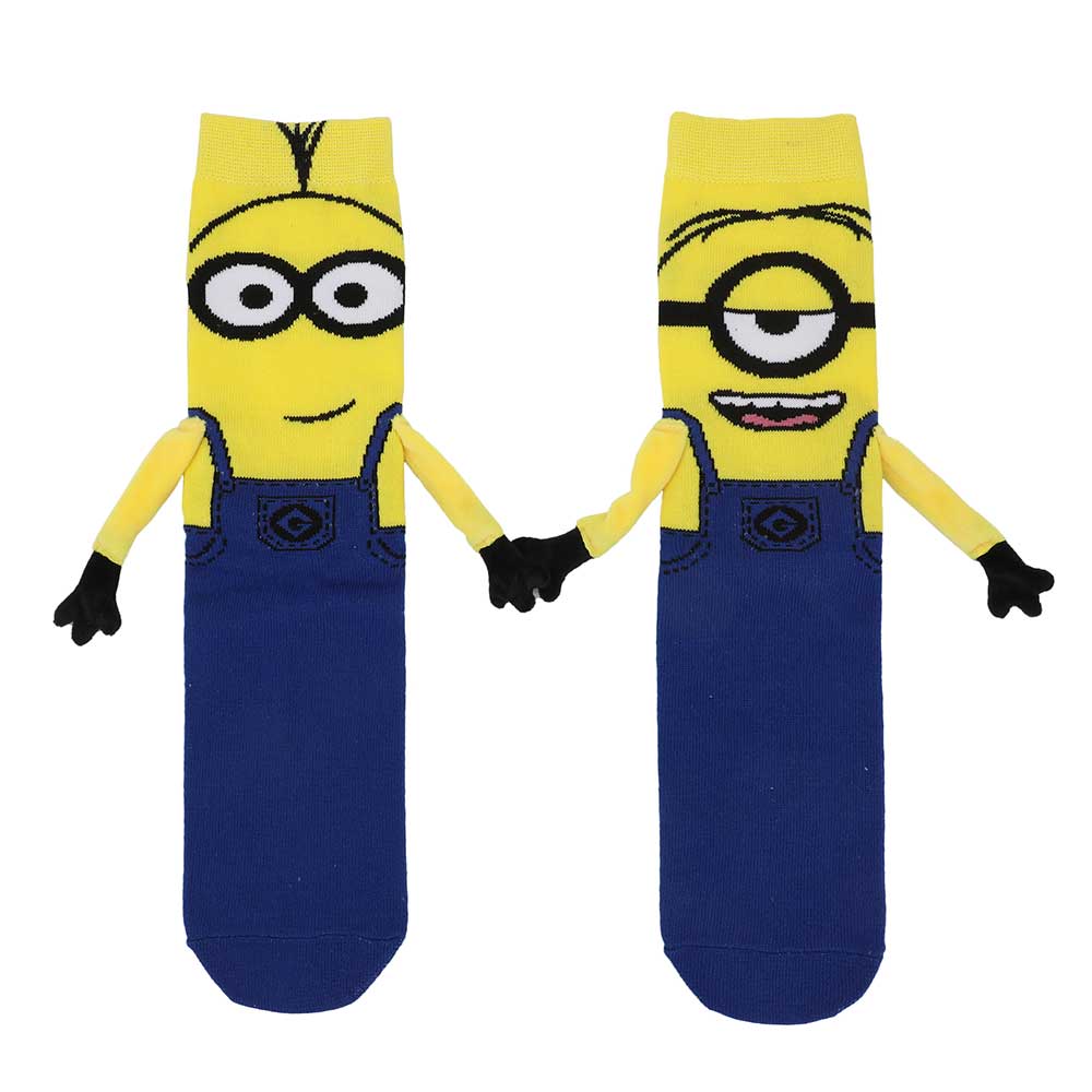 Minions Stewart & Kevin Magnetic 3D Women's Crew Socks - Multi - Johns ...