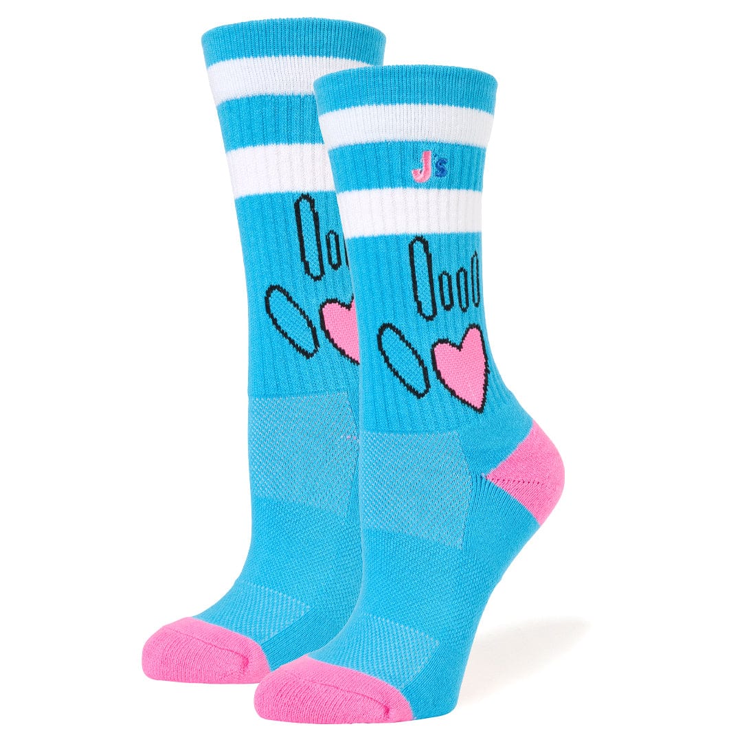 American Sign Language Athletic Crew Socks - Blue / Medium - Johns ...