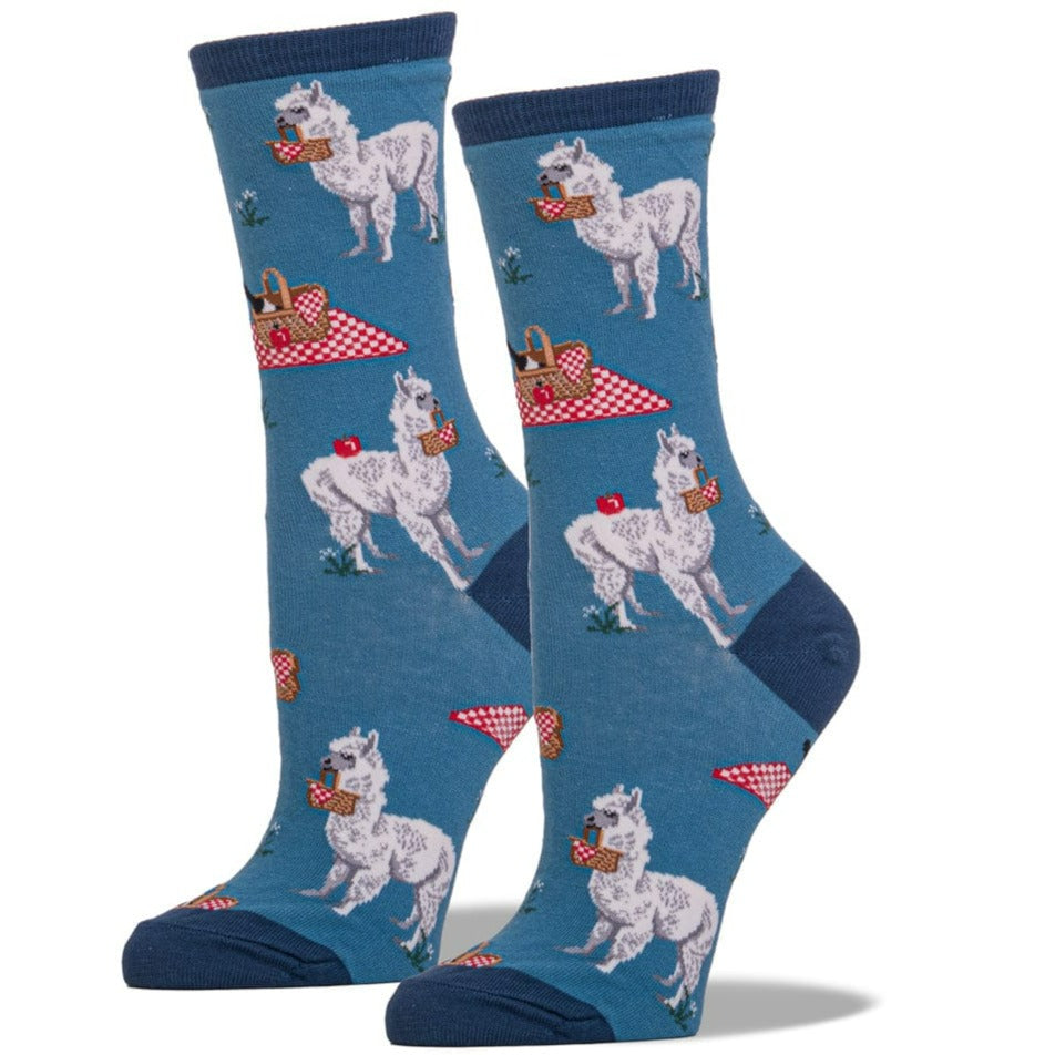 Alpaca Lunch Women's Crew Sock - Johns Crazy Socks