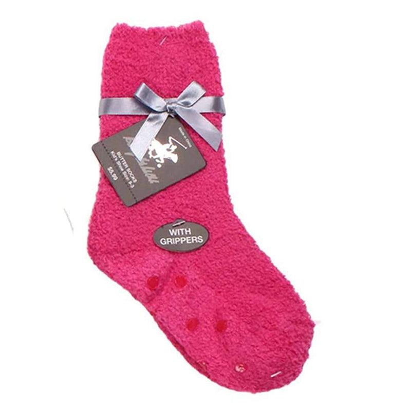 Solid Kids Fuzzy Socks - Pink / Kids - Johns Crazy Socks