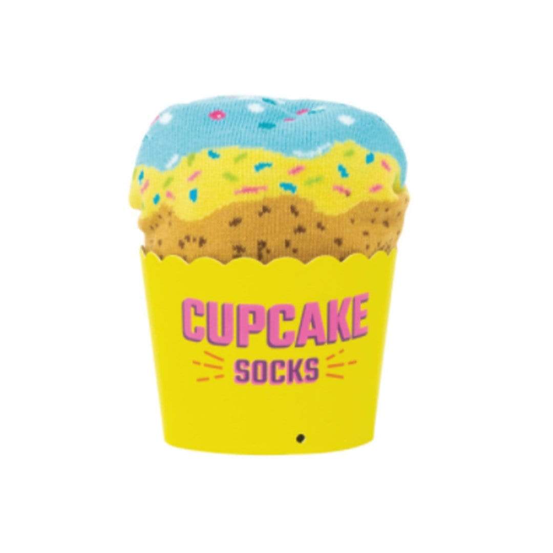 Cupcake Unisex Crew Socks - Blue Birthday Cake - Johns Crazy Socks