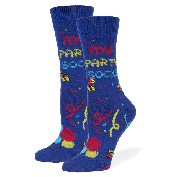 My Party Socks Crew Socks - Johns Crazy Socks