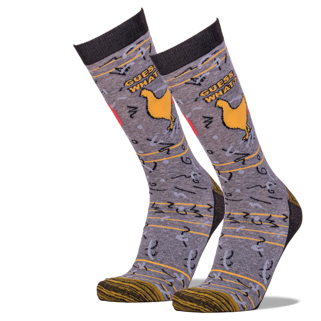 Chicken Butt Men's Crew Sock - Johns Crazy Socks