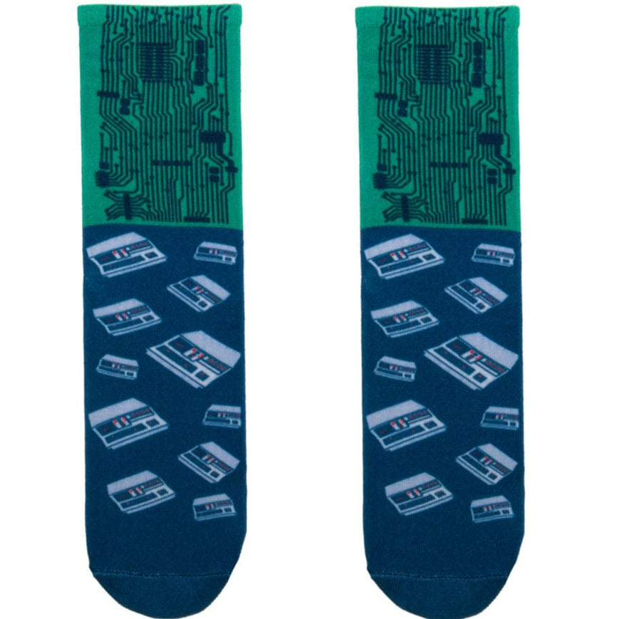 Computer Circuit Board Socks Unisex Crew Sock - Johns Crazy Socks