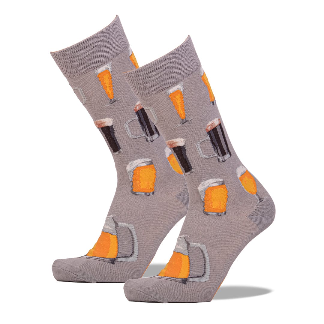 Craft Beer Men's Crew Socks - Johns Crazy Socks
