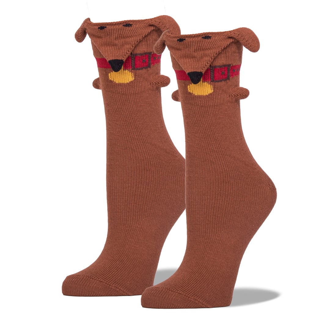 Dachshund 3D Socks - Crew Socks for Women - Johns Crazy Socks