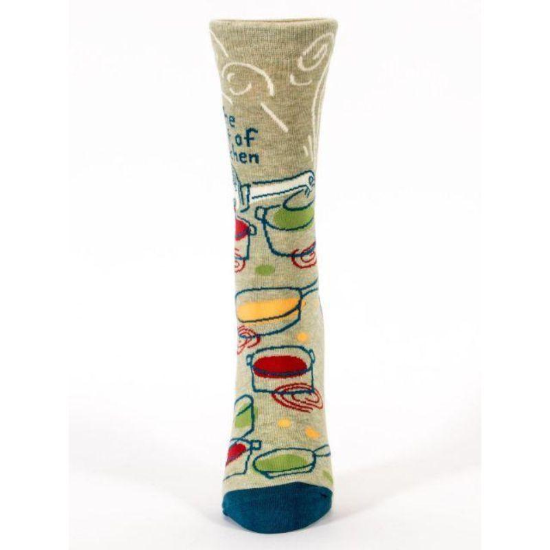 Get Out of My Kitchen Socks - Crew Socks for Women - Johns Crazy Socks
