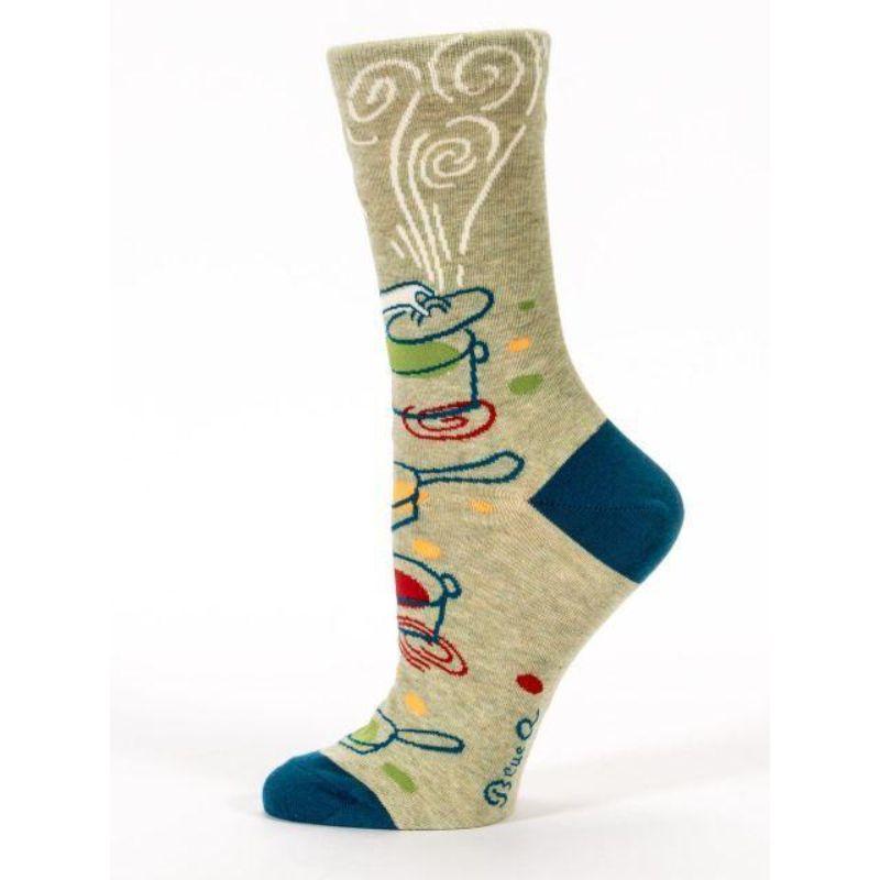 Get Out of My Kitchen Socks - Crew Socks for Women - Johns Crazy Socks