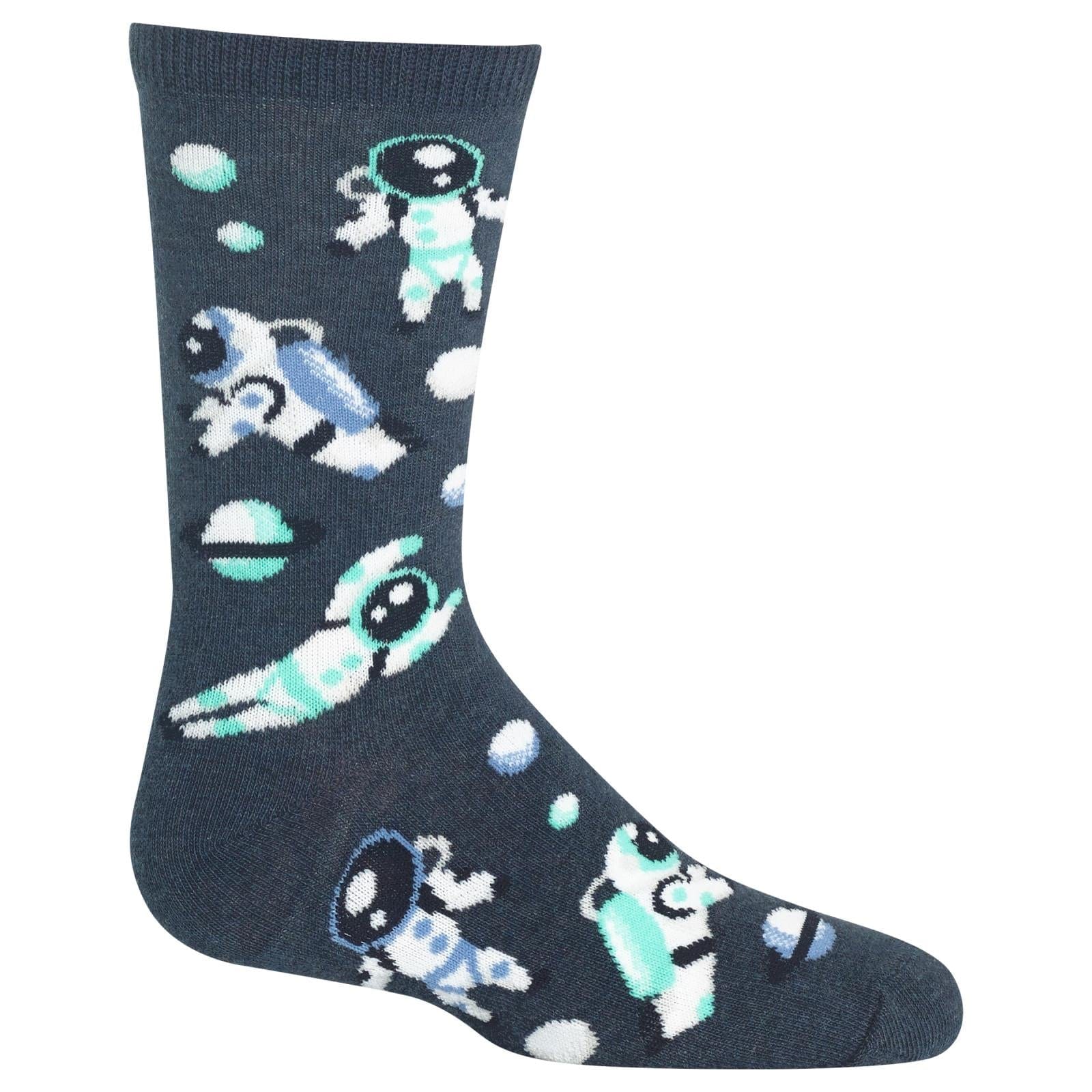 Astronauts Kid's Crew Socks - Johns Crazy Socks