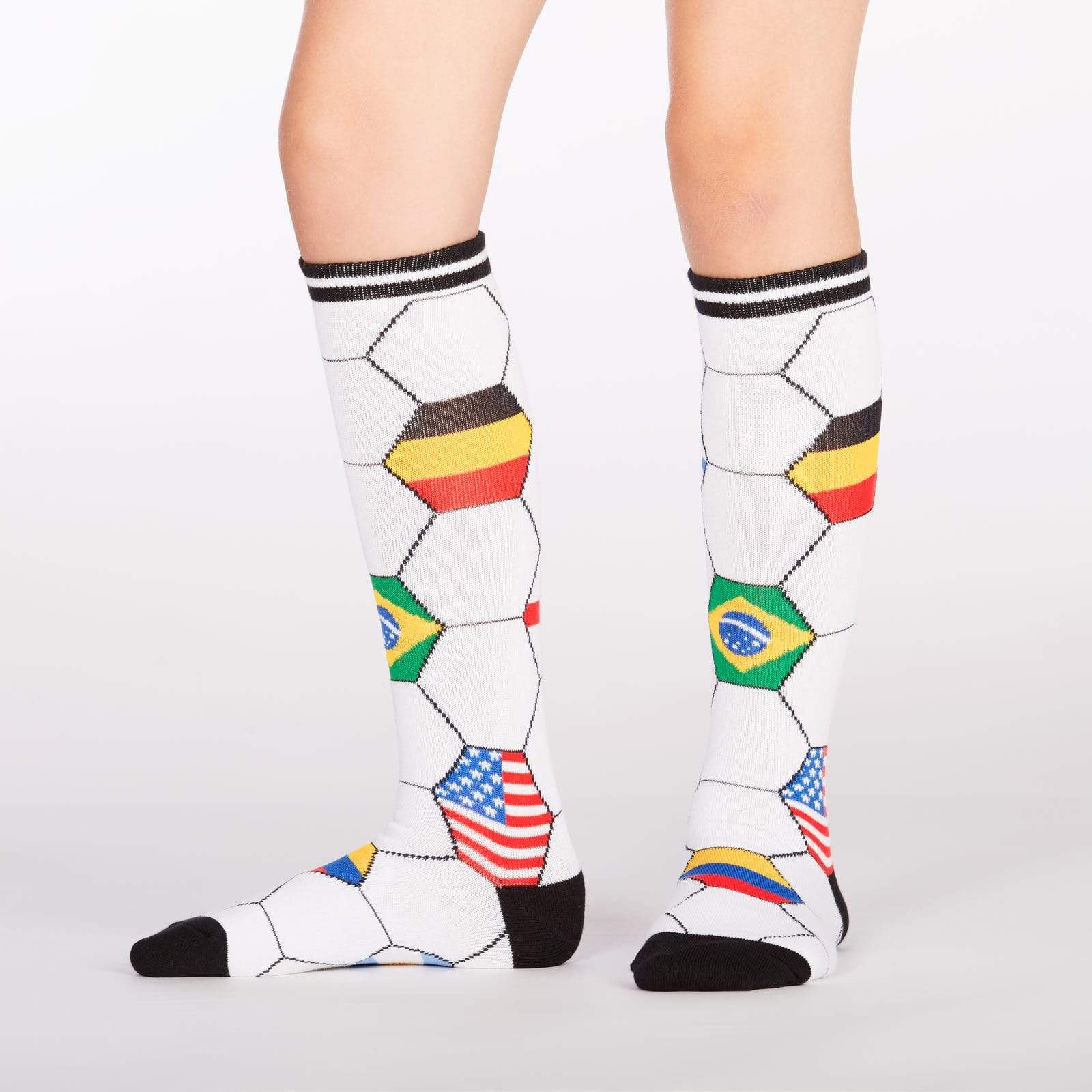 Kick It Socks Junior Knee High Sock for Children 7-10 - Johns Crazy Socks