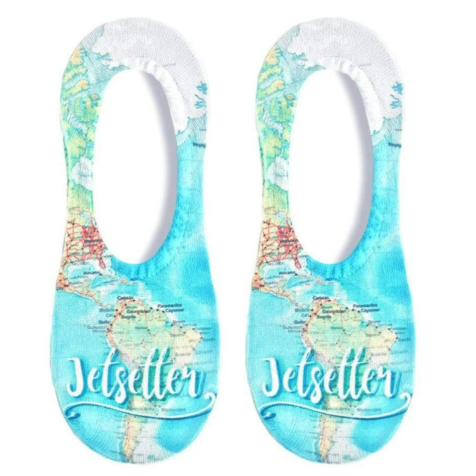 Jetsetter Liner Socks - Black - Johns Crazy Socks