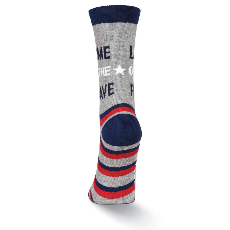 Land of the Free Socks - Crew Socks for Women - Johns Crazy Socks