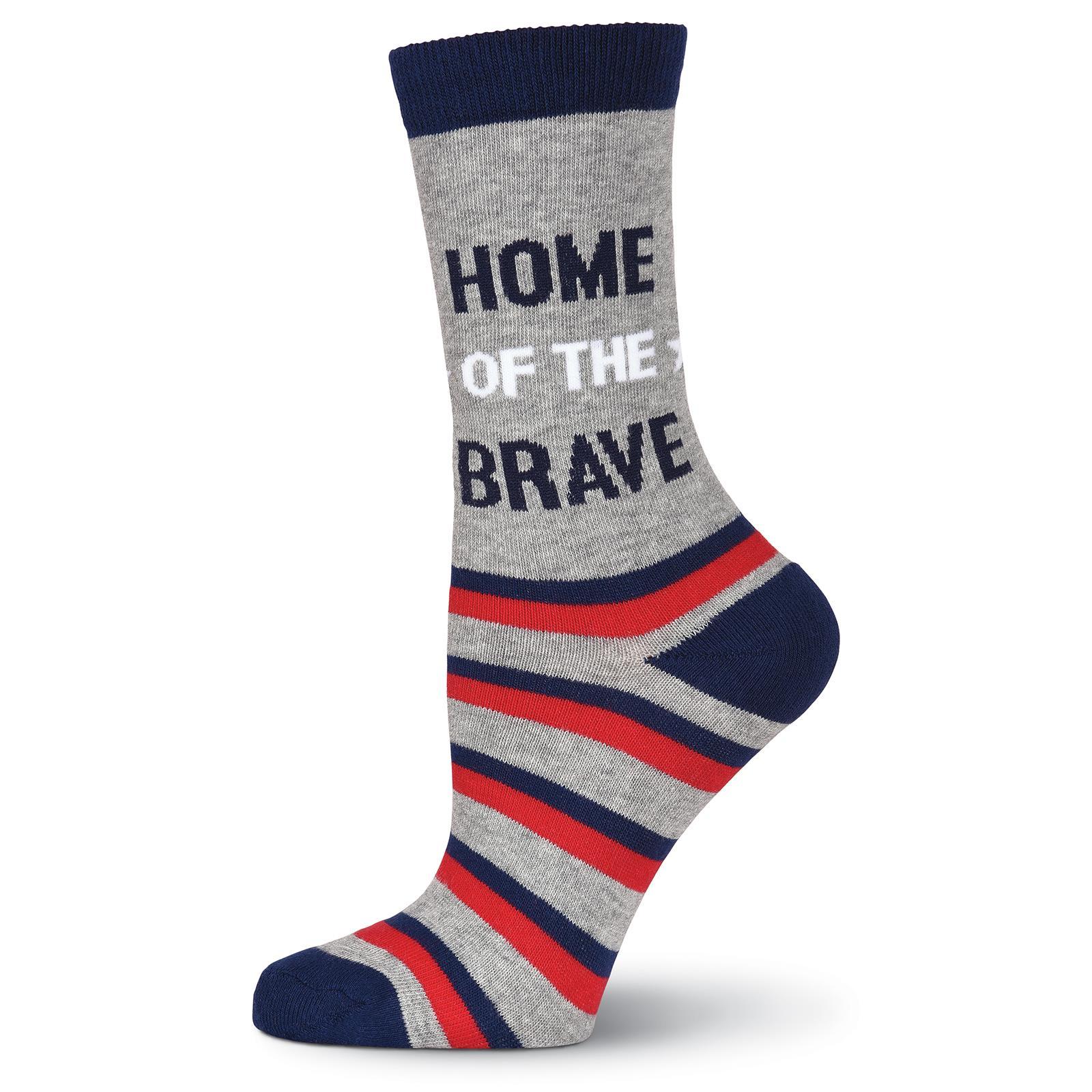 Land of the Free Socks - Crew Socks for Women - Johns Crazy Socks