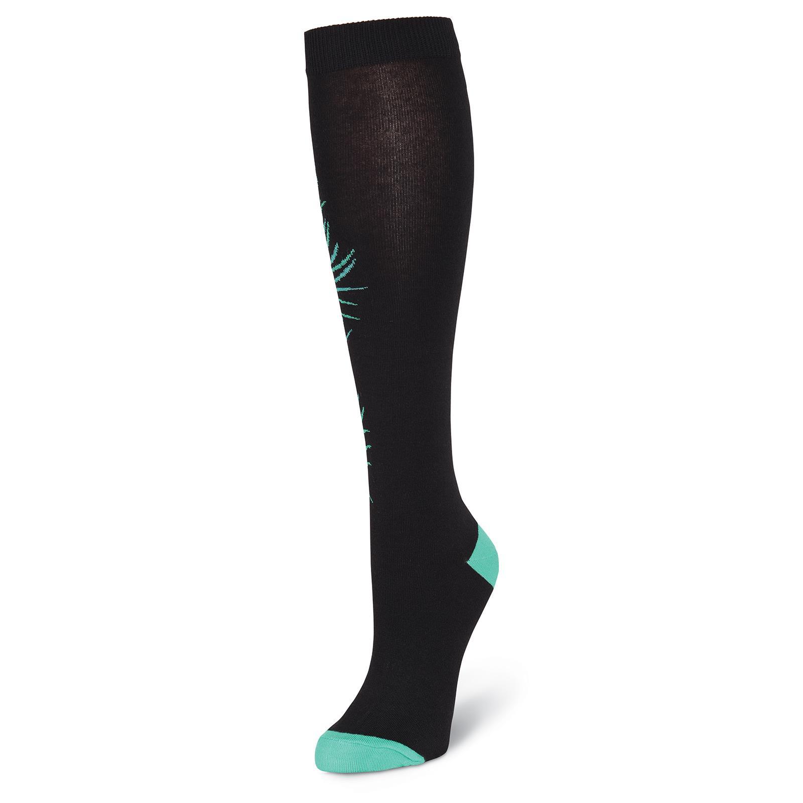 Peacock Feather Socks - Knee High Socks for Women - Johns Crazy Socks