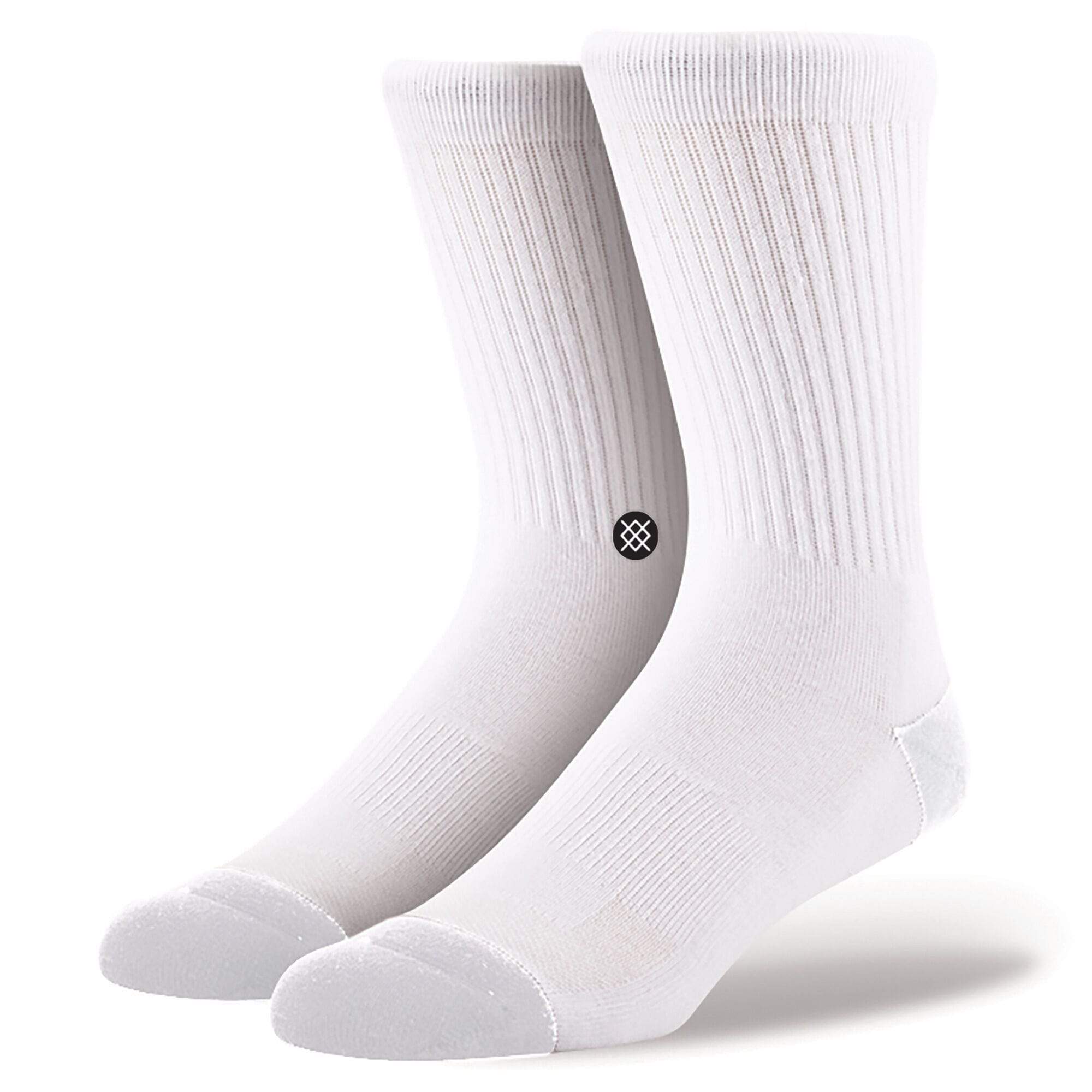 Icon 3 Pack Men's Crew Sock - Black / Grey / White / King Fits Most Men ...