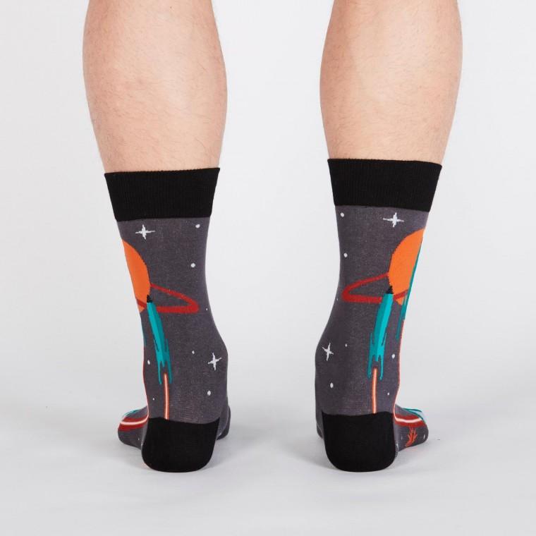 Launch from Earth Socks - Crew Socks for Men - Johns Crazy Socks