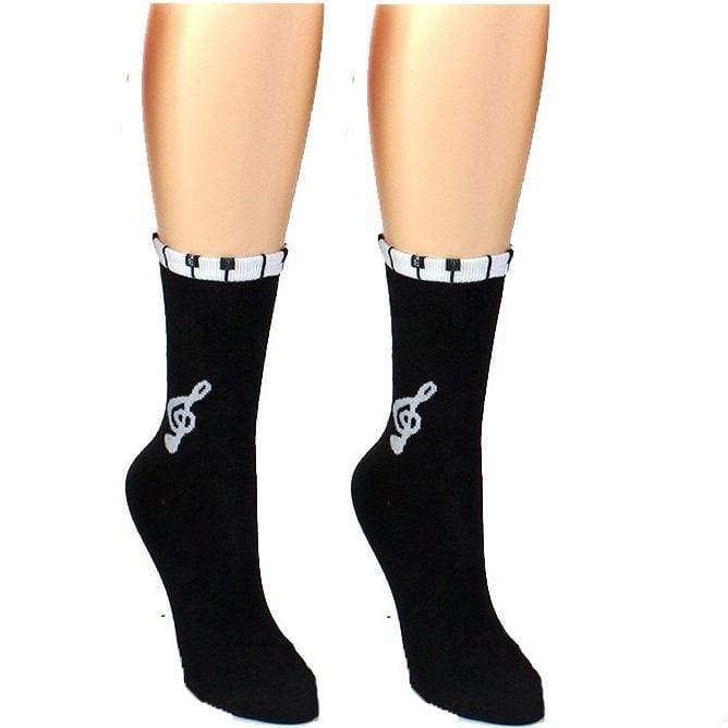 Musical Theme Socks - Crew Socks for Women - Johns Crazy Socks