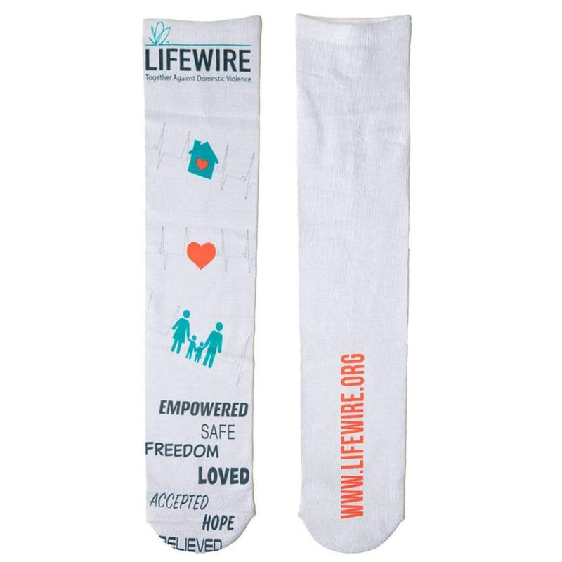 Microsoft "LifeWire" Charity Sock - Grey - Johns Crazy Socks