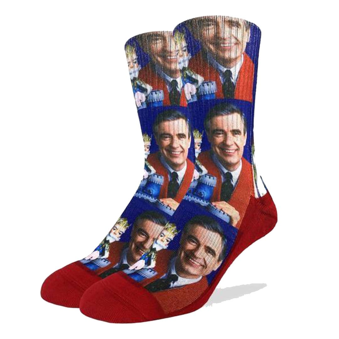 Mister Rogers Socks Men's Active Fit Crew Sock - Johns Crazy Socks