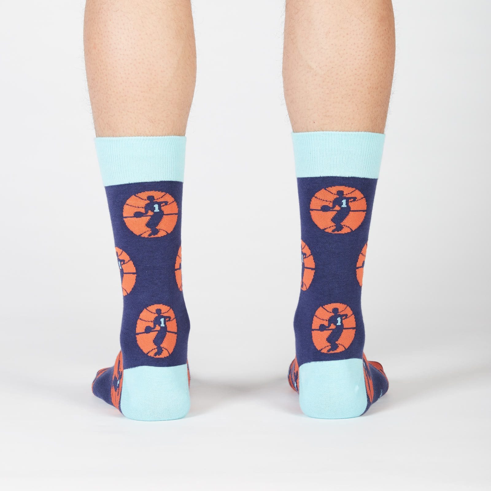 Nothin' But Net Socks -- Crew Socks for Men - Johns Crazy Socks