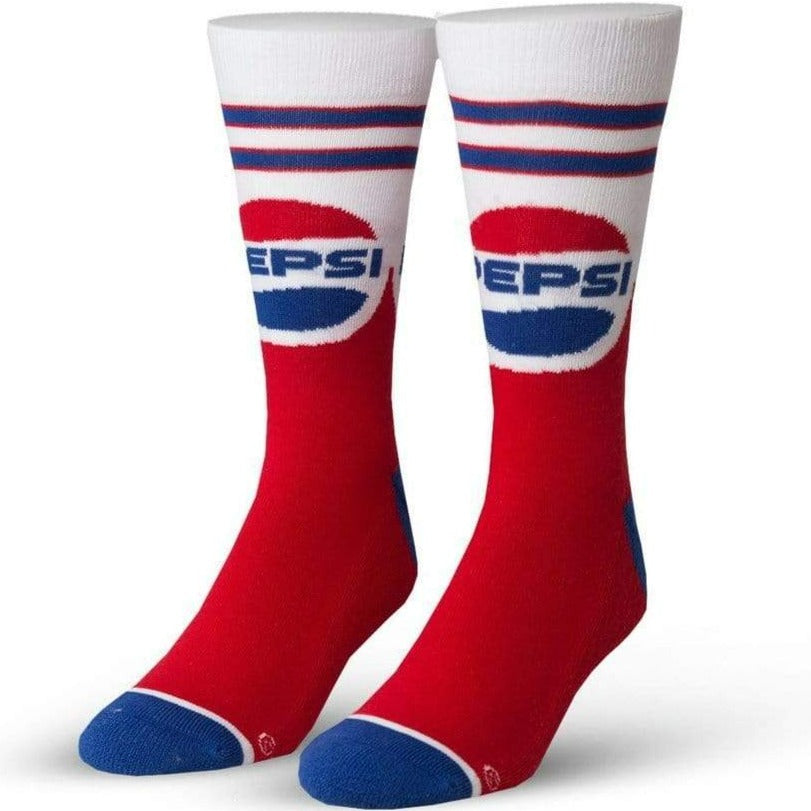 Pepsi Throwback Men's Crew Sock - Johns Crazy Socks