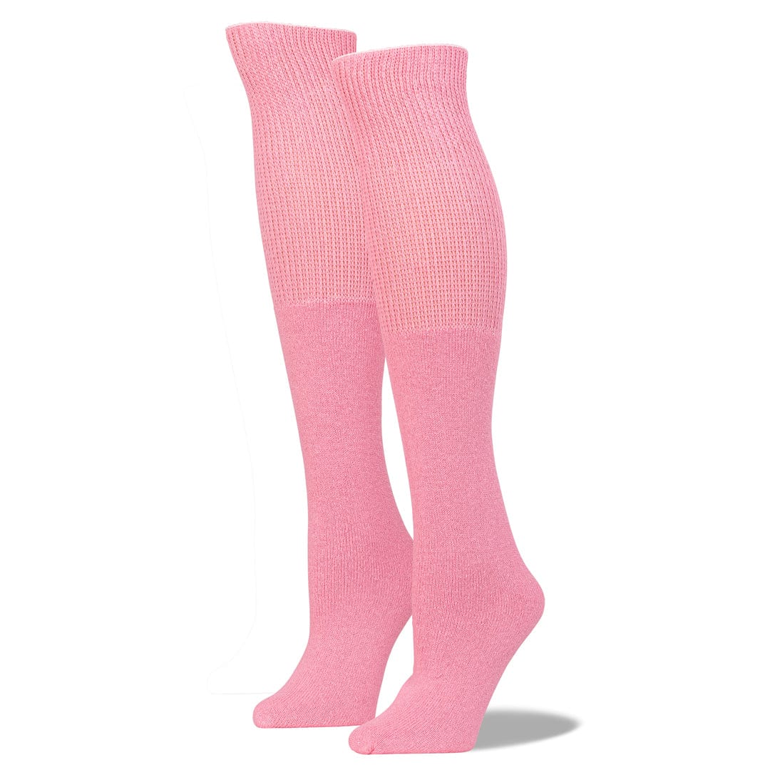 Pink Football Tube Socks for Breast Cancer Awareness - Johns Crazy Socks