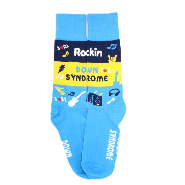 Rockin Down Syndrome – Unisex Crew Socks - Johns Crazy Socks