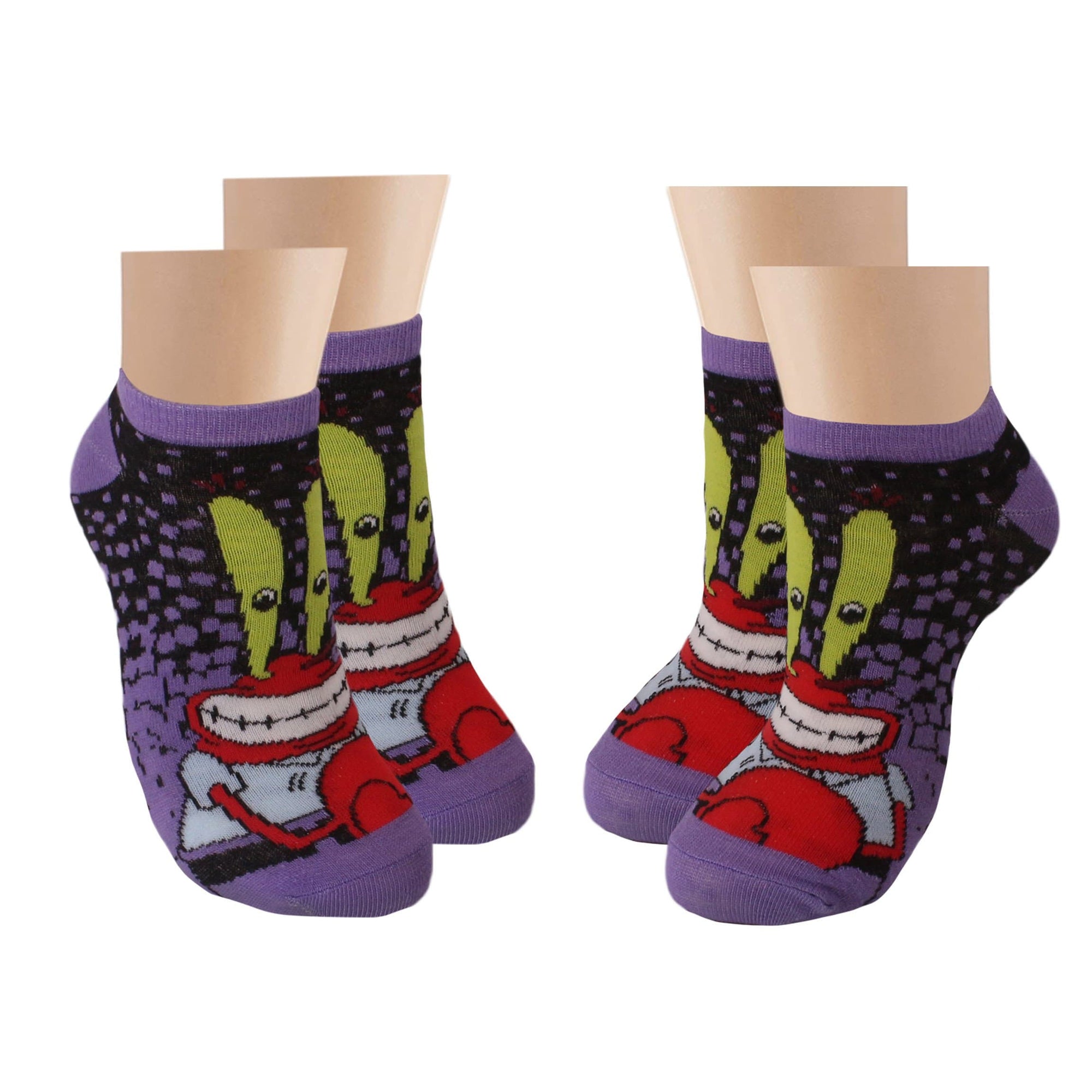Spongebob 6 Pack Ankle Socks - Johns Crazy Socks