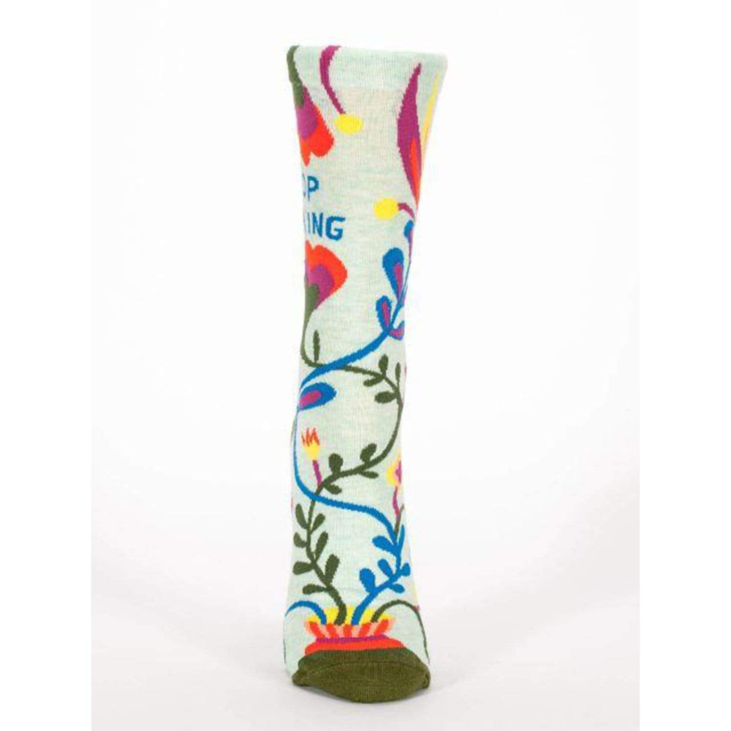 Stop Talking Socks - Crew Socks for Women - Johns Crazy Socks