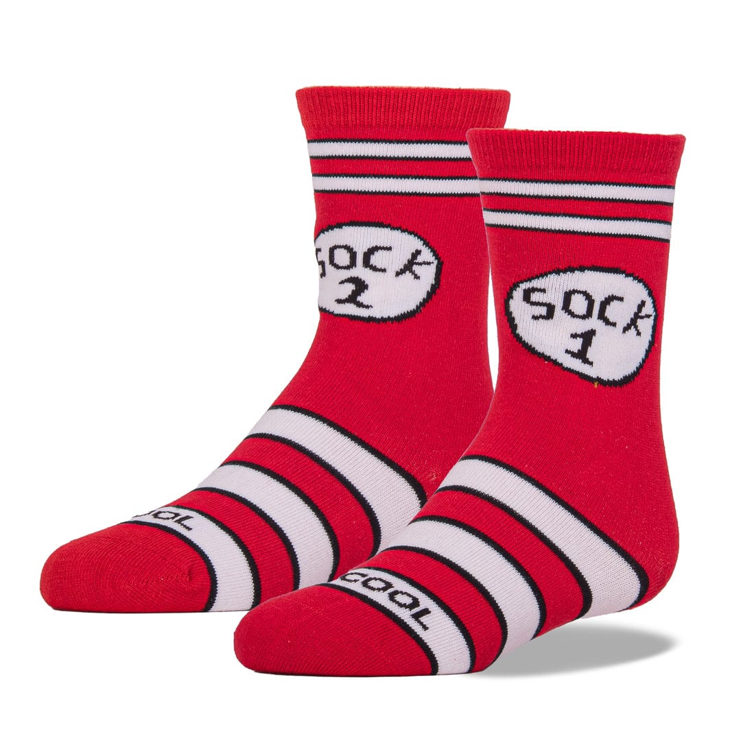 Dr Seuss Sock 1 Sock 2 Kid's Sock - Johns Crazy Socks