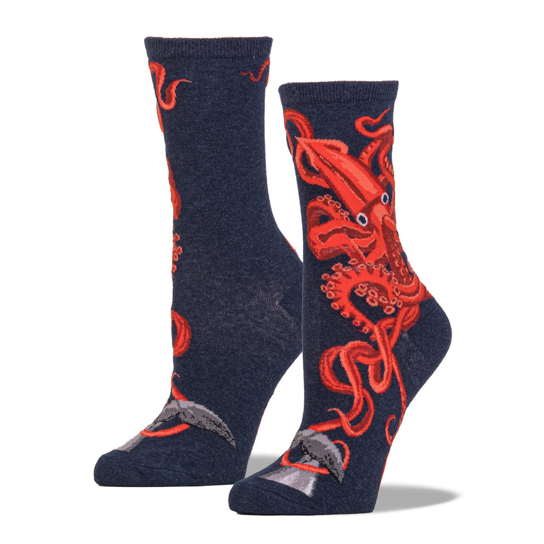 The Squid & The Whale Socks -- Crew Socks for Women - Johns Crazy Socks
