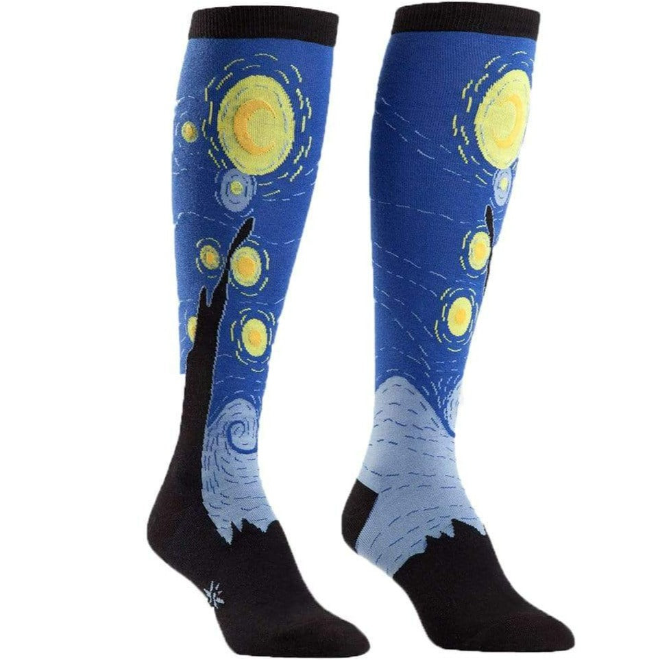 Starry Night Socks Women's Knee High Sock