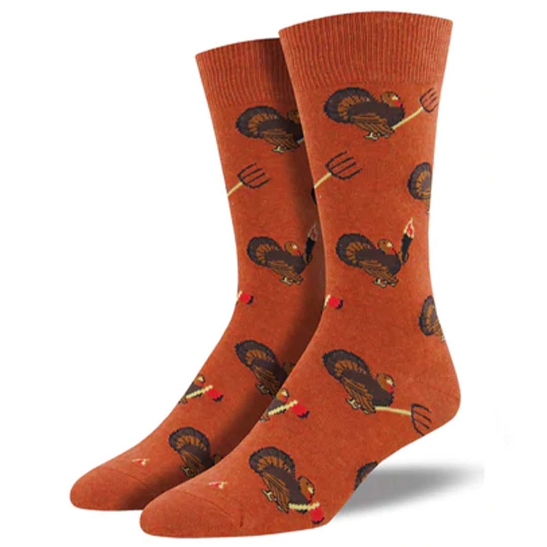 Turkey Revolution Thanksgiving Socks - John's Crazy Socks