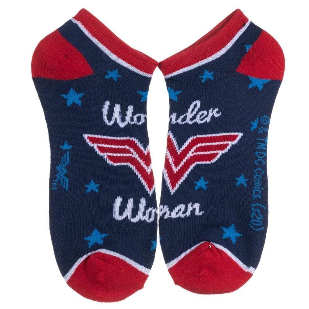 Wonder Woman 5 Pair Ankle Socks - Multi Pack - Johns Crazy Socks