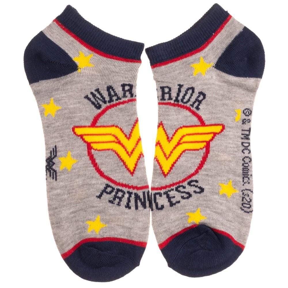 Wonder Woman 5 Pair Ankle Socks - Multi Pack - Johns Crazy Socks