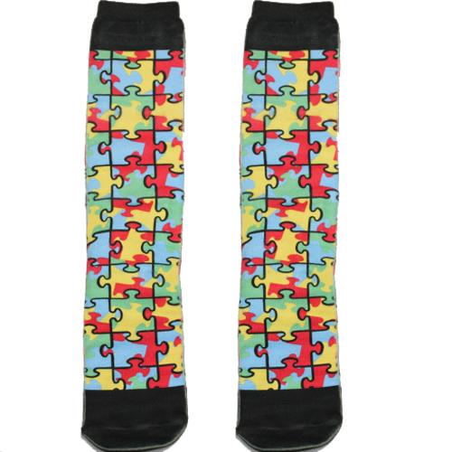 Autism Awareness Socks Unisex Knee High Sock