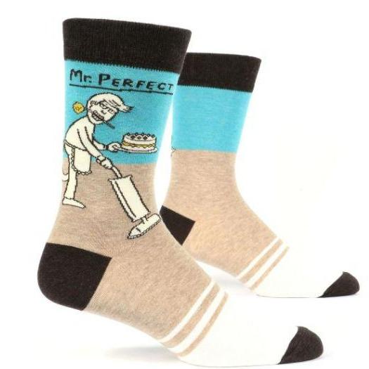 Mr. Perfect Socks - Crew Socks for Men - tan - Johns Crazy Socks