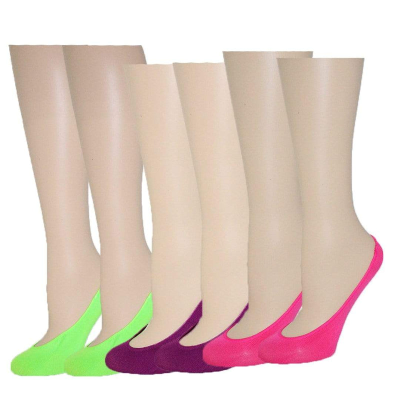 Neon Colorful Liner Socks - Johns Crazy Socks