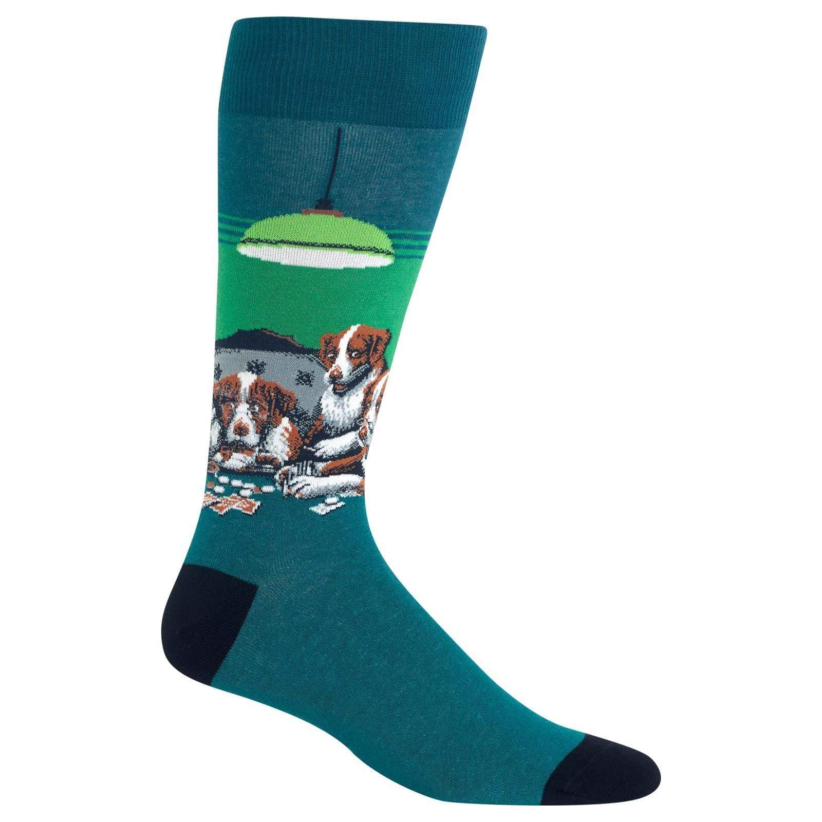 Poker Game Men's Crew Sock - Johns Crazy Socks