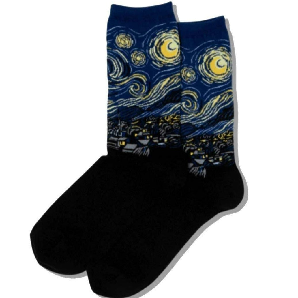 Starry Night Socks - van Gogh - Johns Crazy Socks