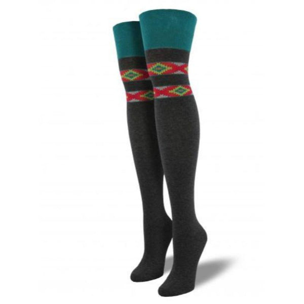 Aztec Socks Women's Over The Knee Sock - Johns Crazy Socks